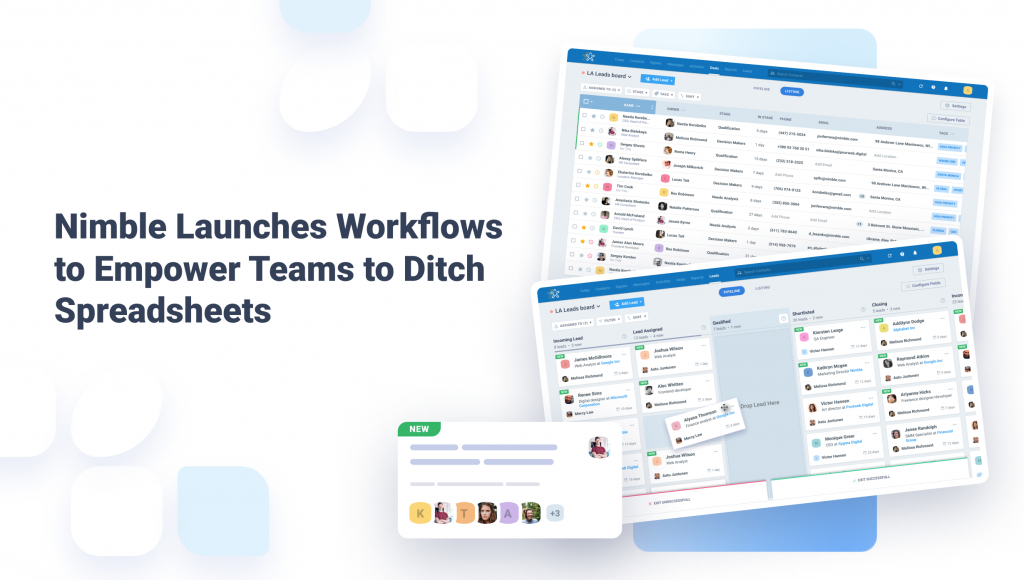 Nimble's New Workflows Help Teams Ditch Spreadsheets and Collaborate ...