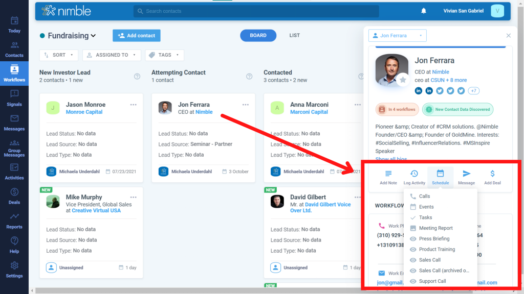 Nimble Adds Prospector to Workflows Enabling Quick Access to Contact ...