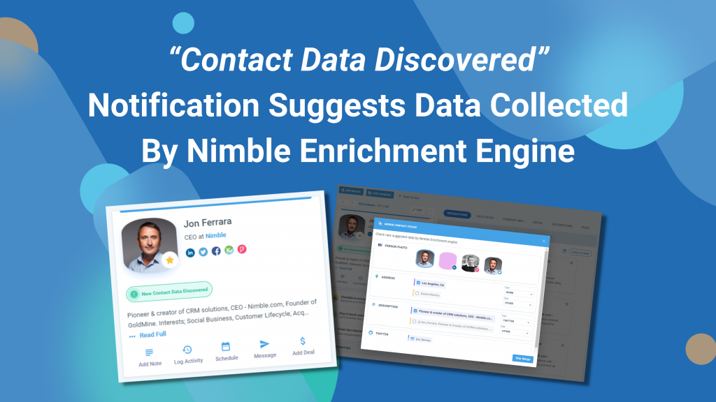 Contact Data Discovered Notification Helps Enrich Your Contact Records!