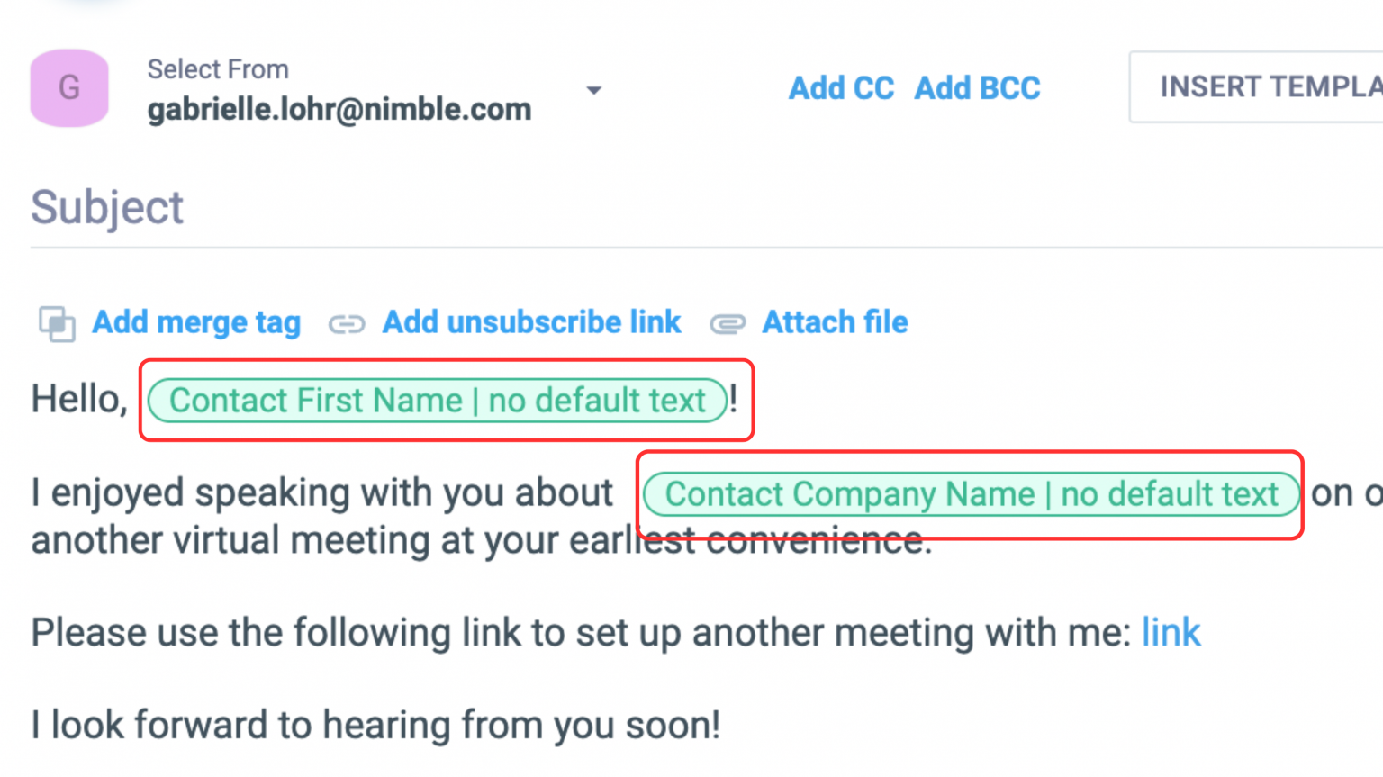 Nimble Revamps Email Templates: New Merge Tags for Elevated Outreaches