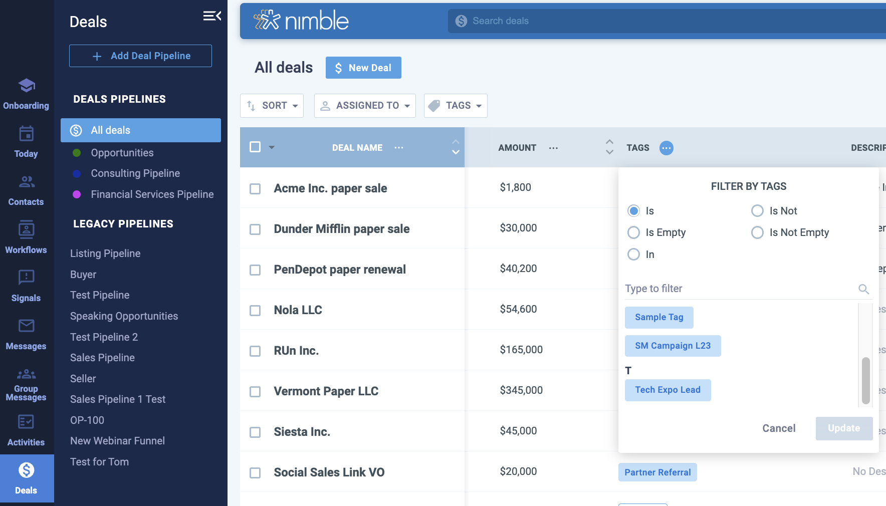 Nimble Releases New Additions to Deals to Empower Sales Teams