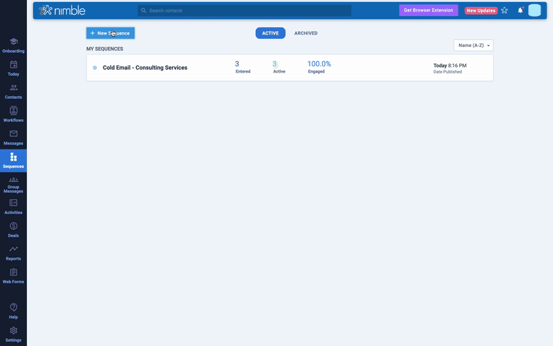Create Email Sequences for Sales in CRM — Nimble